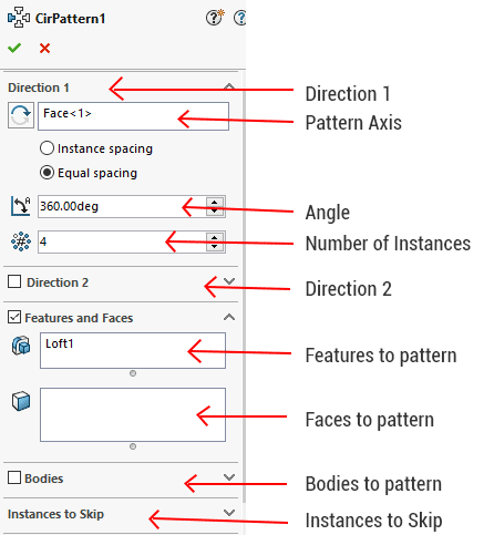 Cara Menggunakan Fitur Circular Pattern SolidWorks